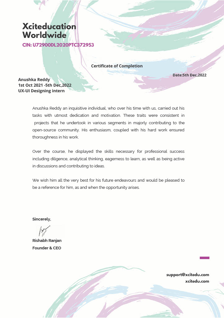 AnushkaReddy Portfolio